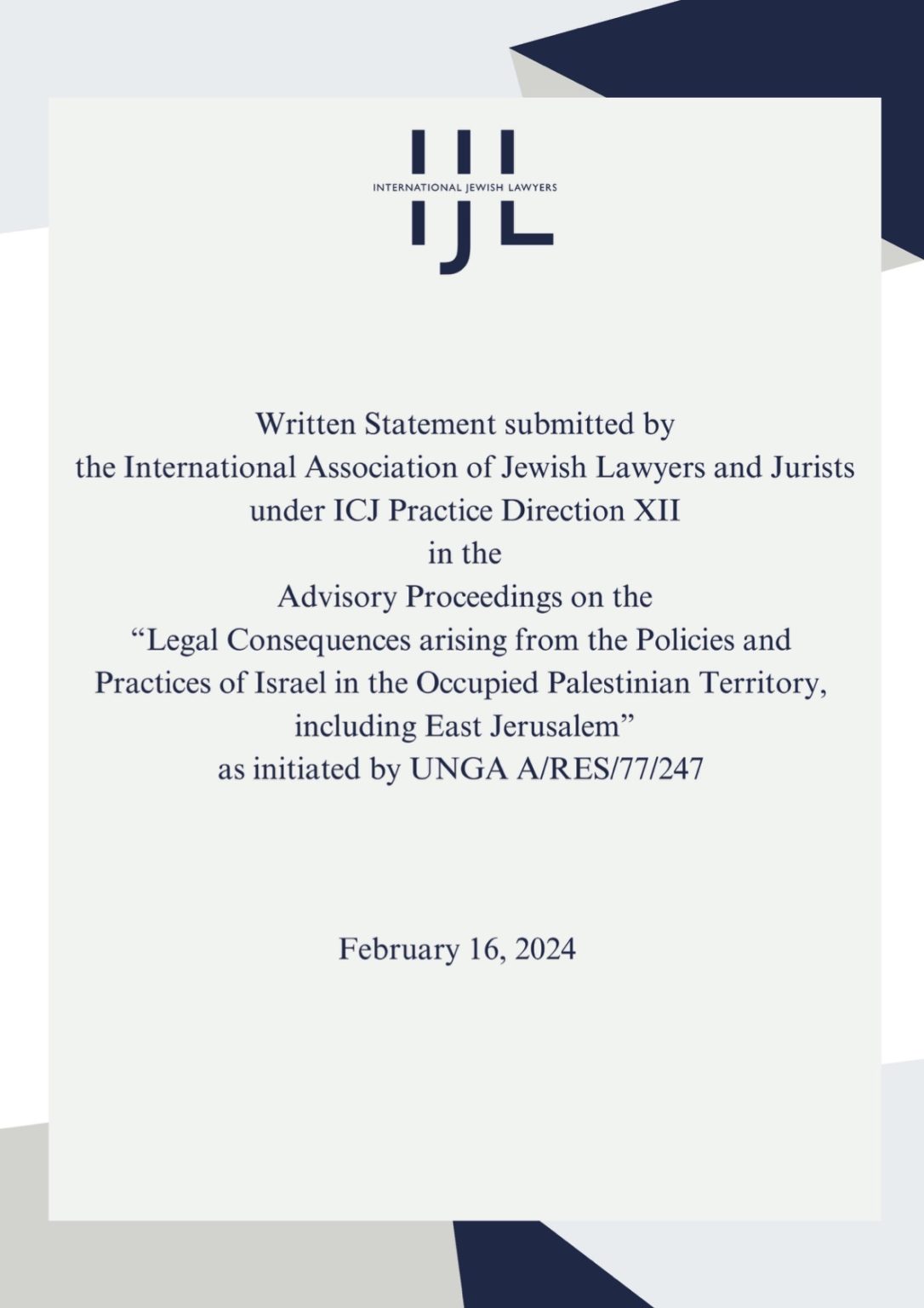 IJL - International Association of Jewish Lawyers and Jurists